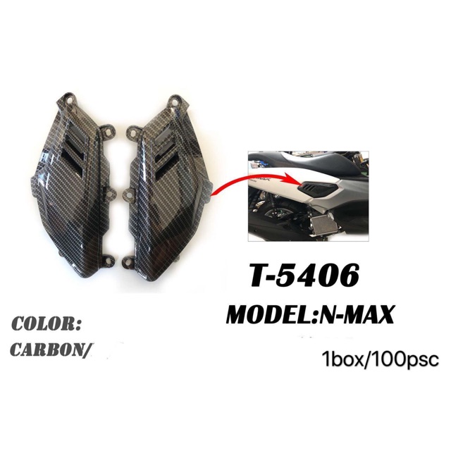 Nmax Side Cover Carbon Left&Right Airvent Cover | Shopee Philippines