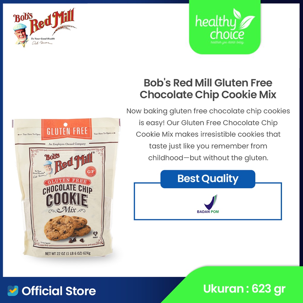 Bob's Red Mill Gluten Free Chocolate Chip Cookie Mix 624 gr | Shopee ...