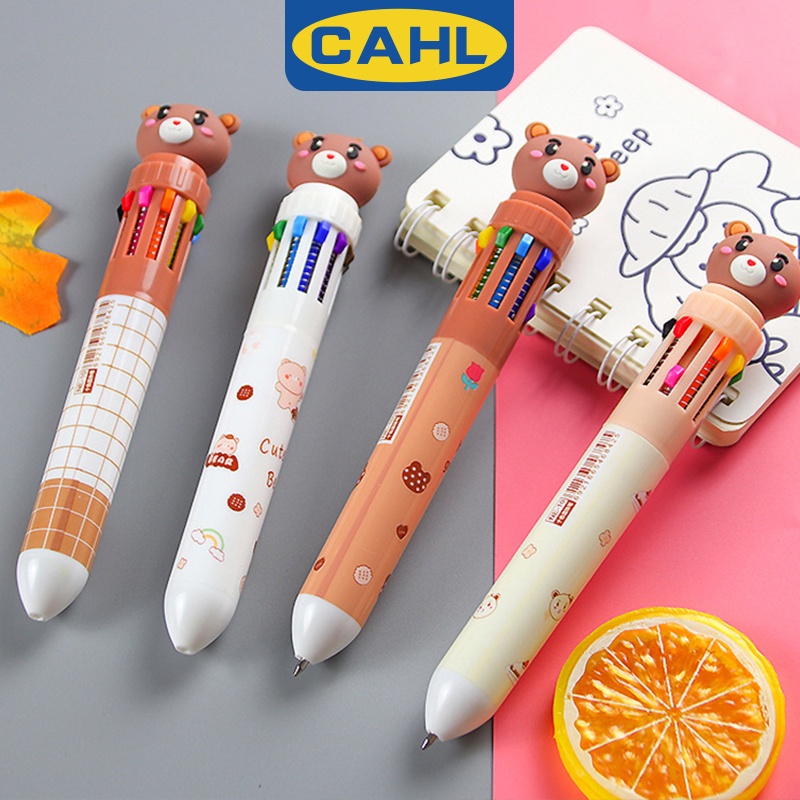 Color Ballpoint Pen Cartoon 10-in-1 Shuttle Pens Multi-color ...