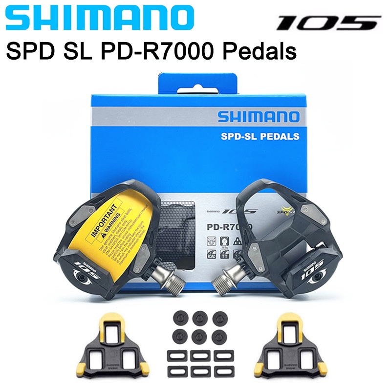 Shimano Genuine 105 PD R7000 CARBON Road Bicycle Self-Locking SPD Pedals Bike Pedal with SH11 ...