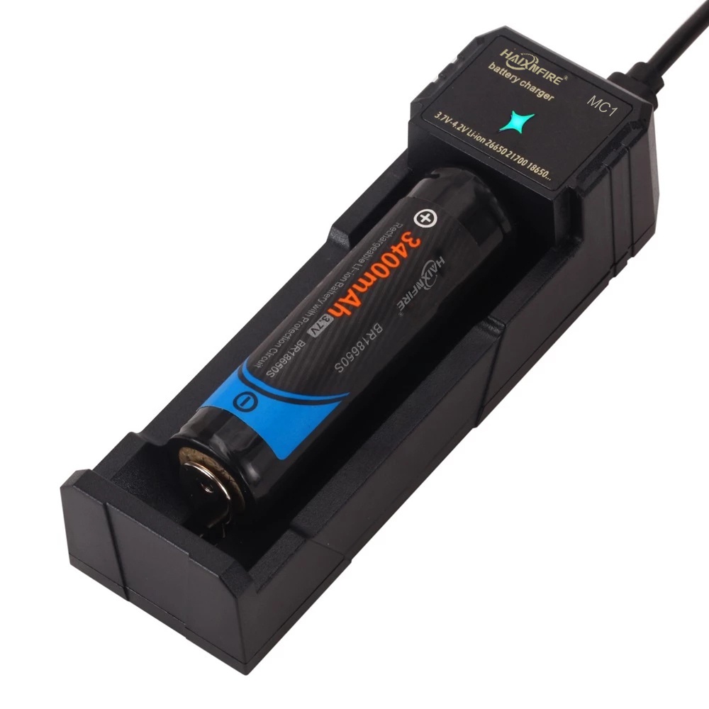 HaixnFire MC1 Battery Charger Smart Charge USB 18650 26650 18350 32650 ...