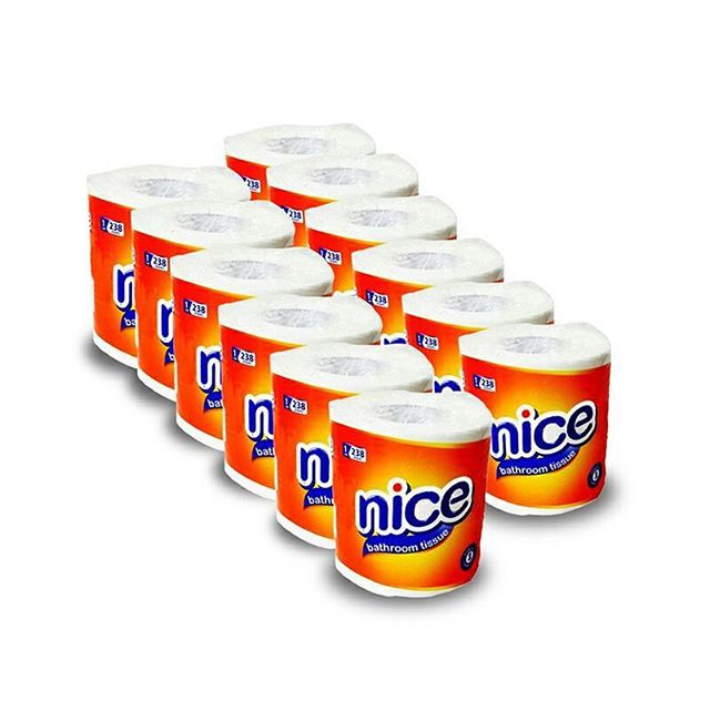 Contents 12 Roll Nice Roll Tissue - Nice Roll Toilet Tissue | Shopee ...
