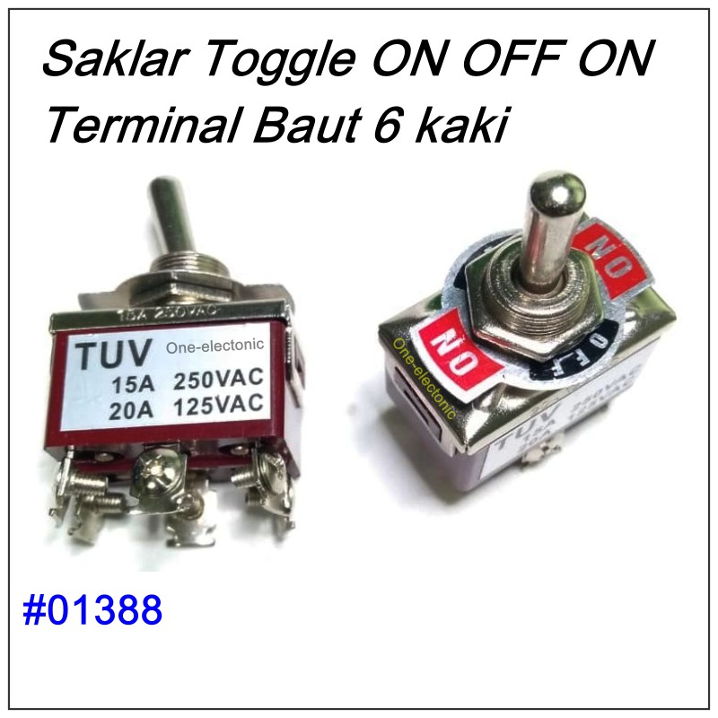 Iron Toggle Switch ON OFF ON Switch Large SW 6 Pin Terminal Leg Bolt ...
