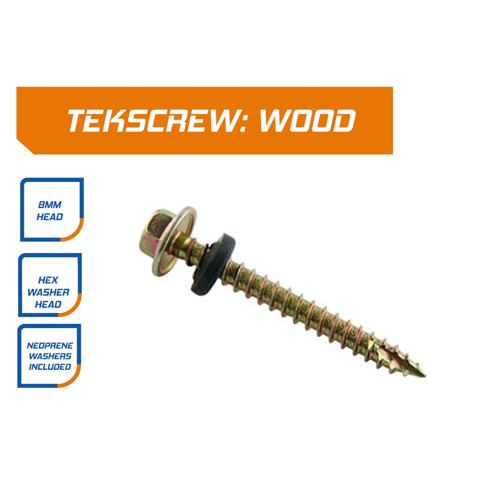 100pcs Pack Tekscrew (Wood) | Shopee Philippines