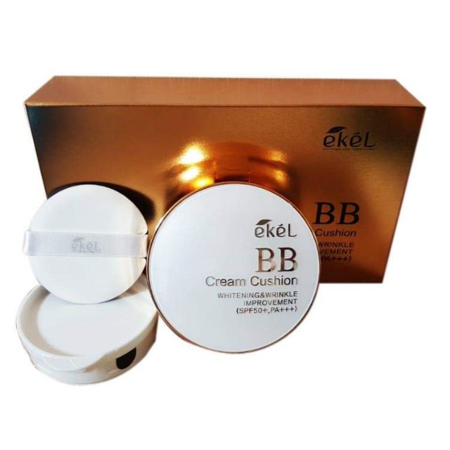 Ekel Cream CUSHION SPF50+ PA++ + Water Powder (Includes 1 Replacement ...