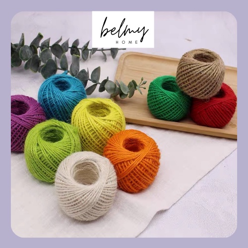 Jute String Twined Rope 2mm DIY Craft Decor Kraft String Roll Abaca 25 ...