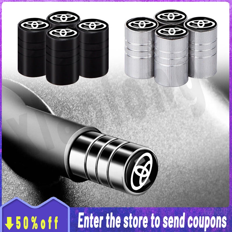 sale cod 4Pcs/Set tire valve cap / tyre valve cap / wheel dust caps car ...