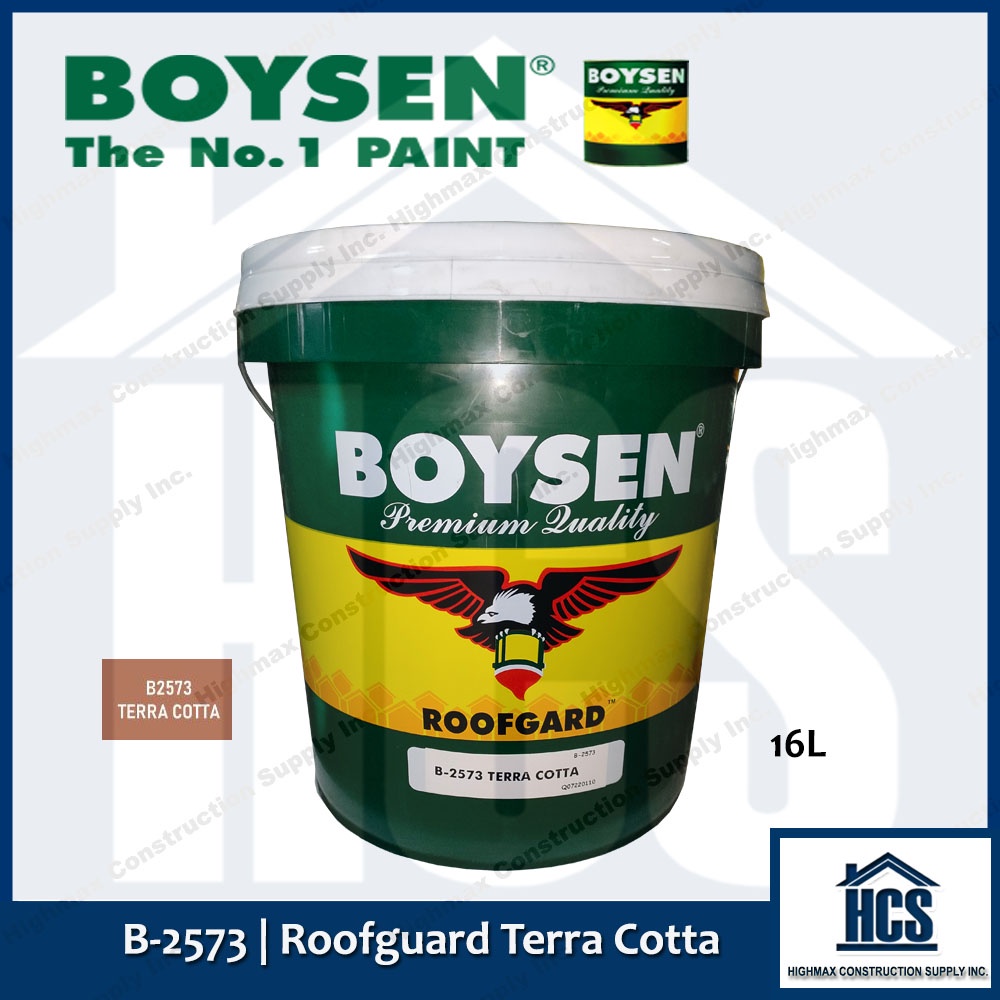 Boysen Roofgard Paint B-2573 Terra Cotta 16L /Pail | Shopee Philippines