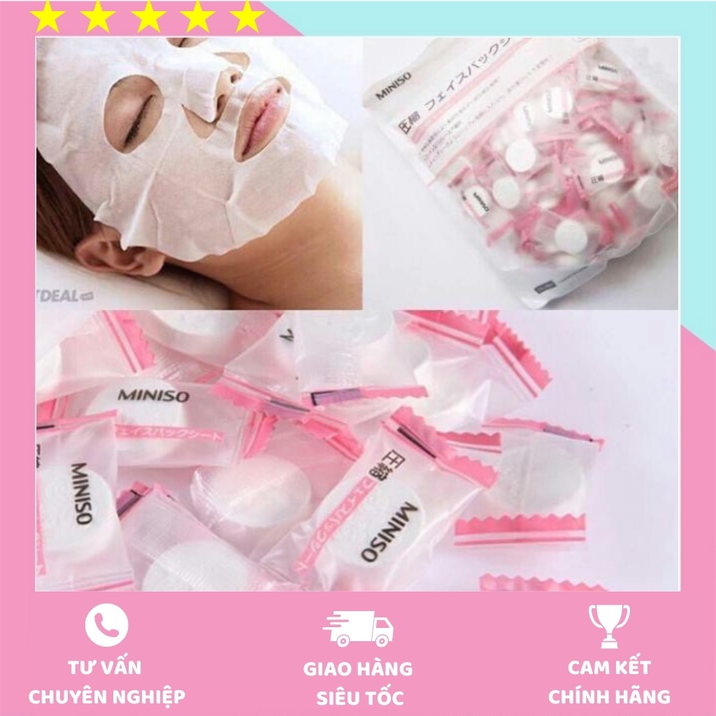 Combo 10 Miniso Compressed Paper Tablets | Shopee Philippines