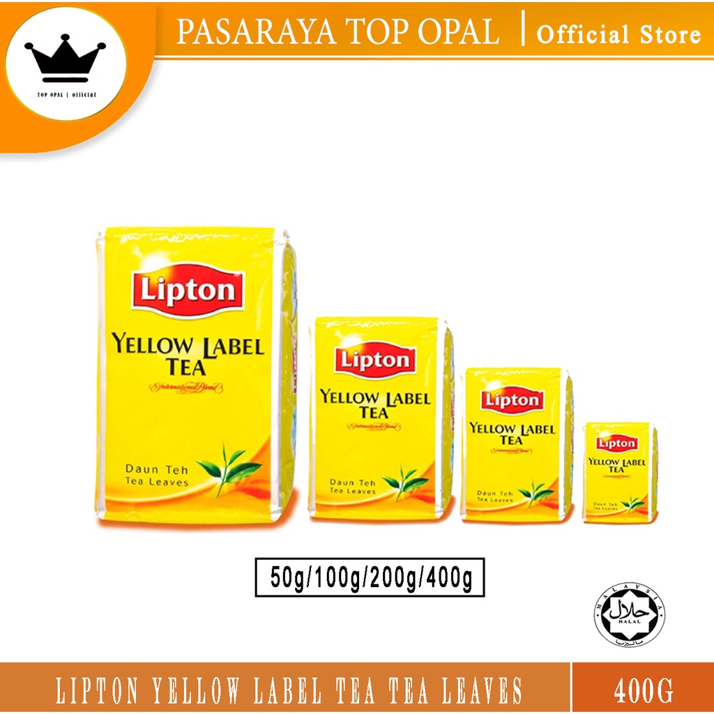 Lipton Yellow Label Tea Tea Leaves 50g/100g/200g/400g | Shopee Philippines