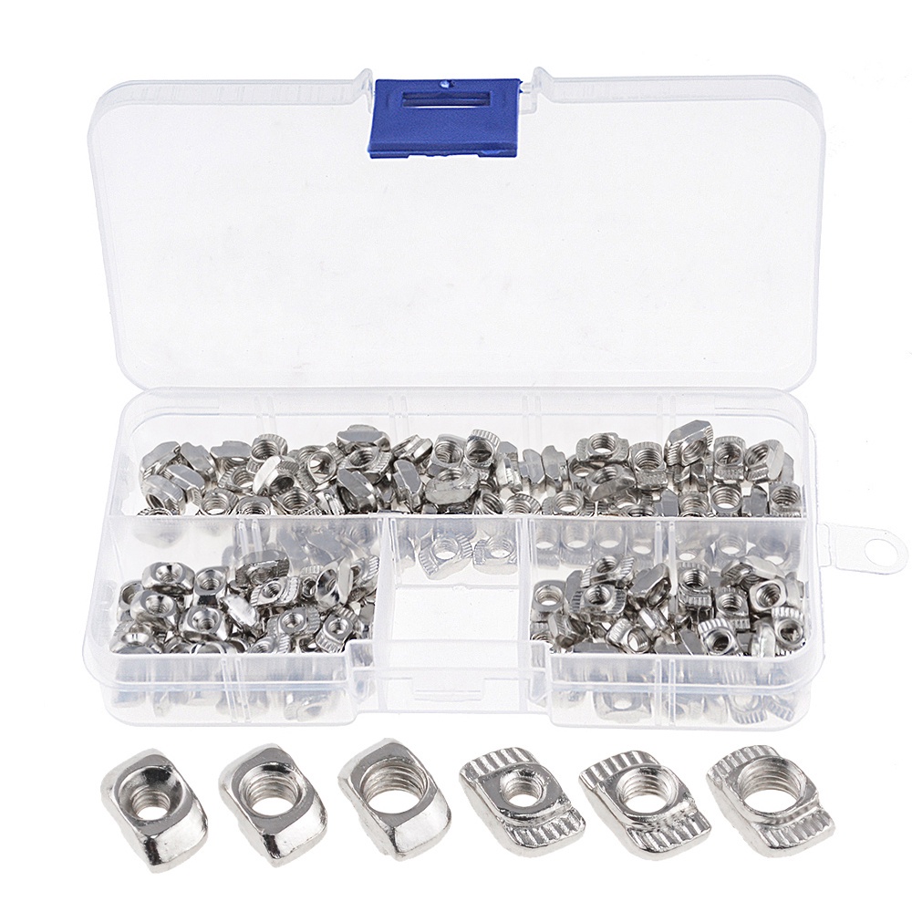 160Pcs T-Nut M3 M4 M5 for 20 Series Aluminum Profile Fittings T-Nut Set ...