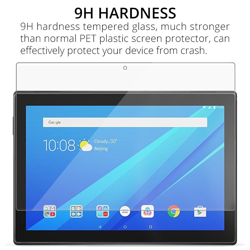 For Lenovo Tab M10 FHD Plus TB-X606F/TB-X606X New Clear Tempered Glass Screen Protector Film ...