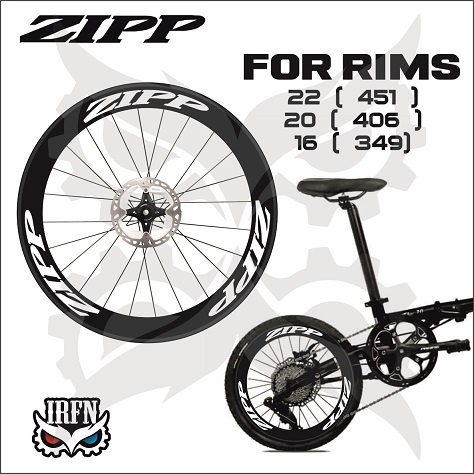 Rims Zipp bmx folding bike Decal Sticker | Shopee Philippines