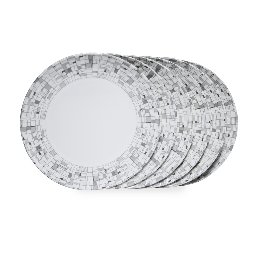 Melawares Mosaic 6pc 10 inch Round Plate Set | Shopee Philippines