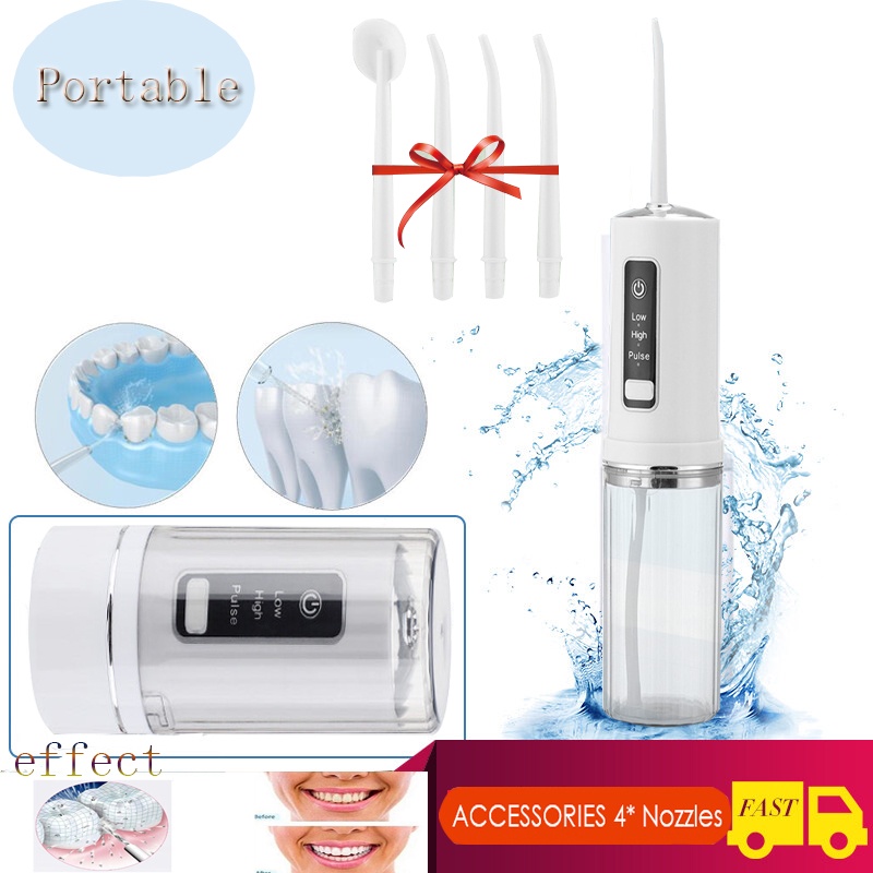 Water Flosser Oral Care Oral Irrigator Rechargeable Portable Dental ...