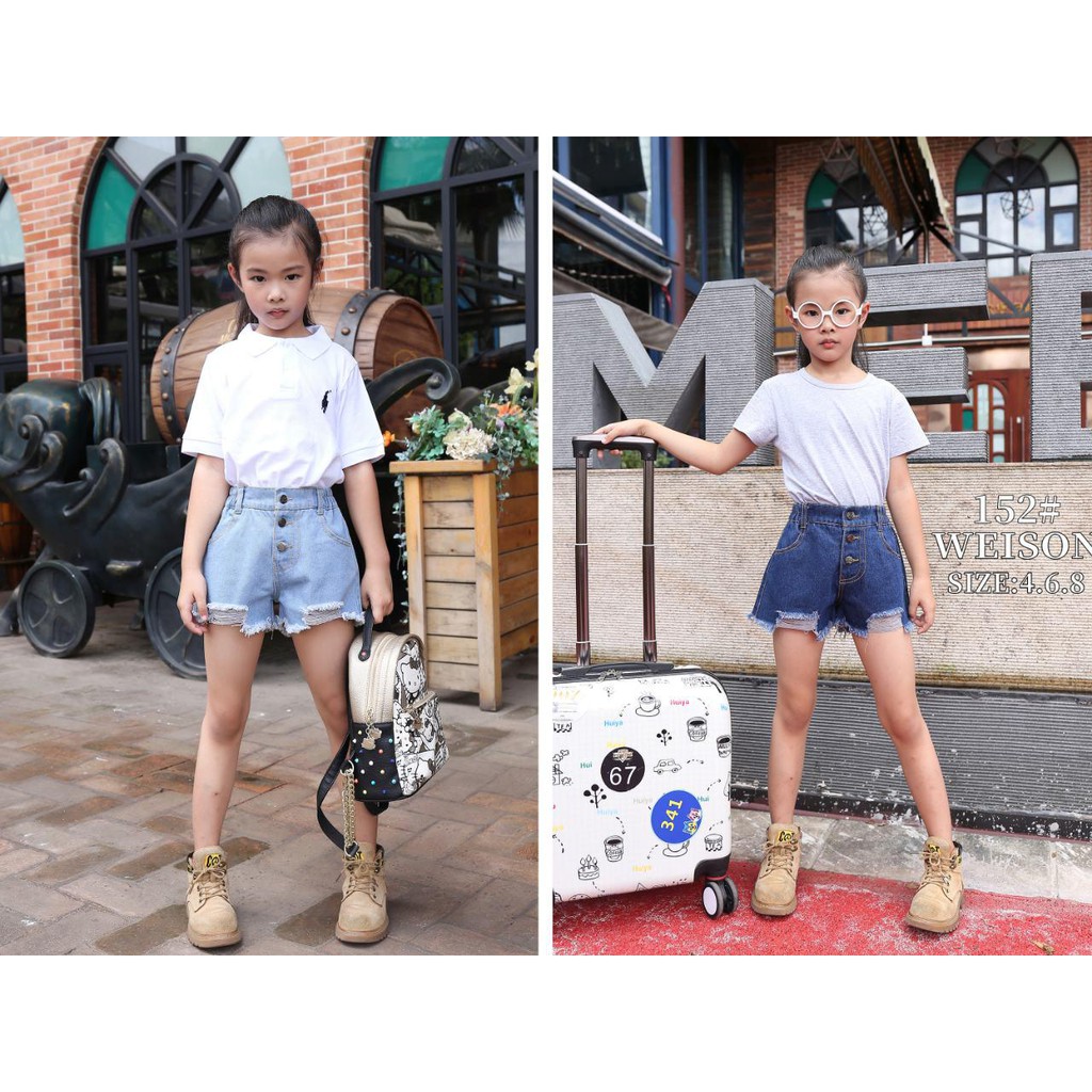 WEISON DENIM SHORT FOR KIDS #W152 | Shopee Philippines