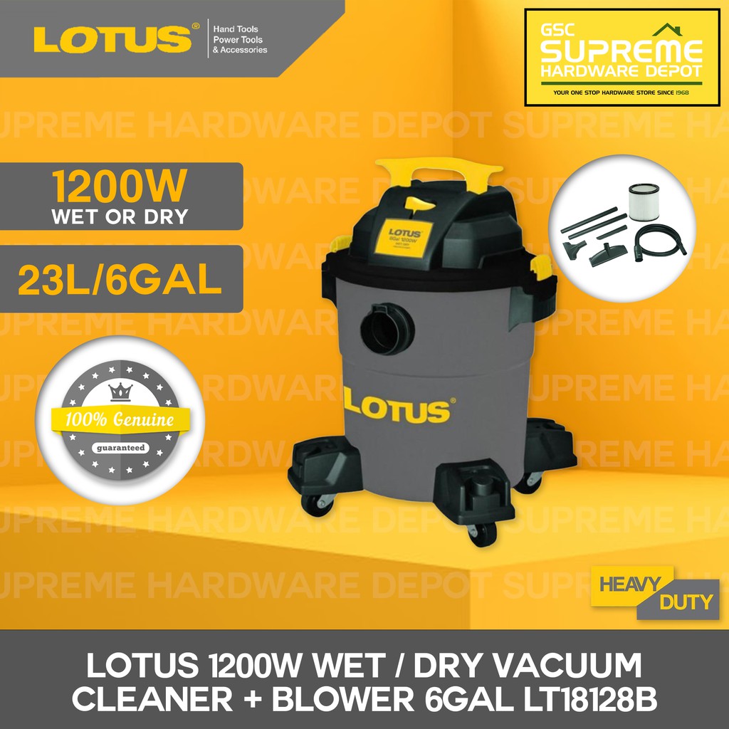 Lotus LT18128B 6GAL Wet/Dry Vacuum Cleaner + Blower | Shopee Philippines