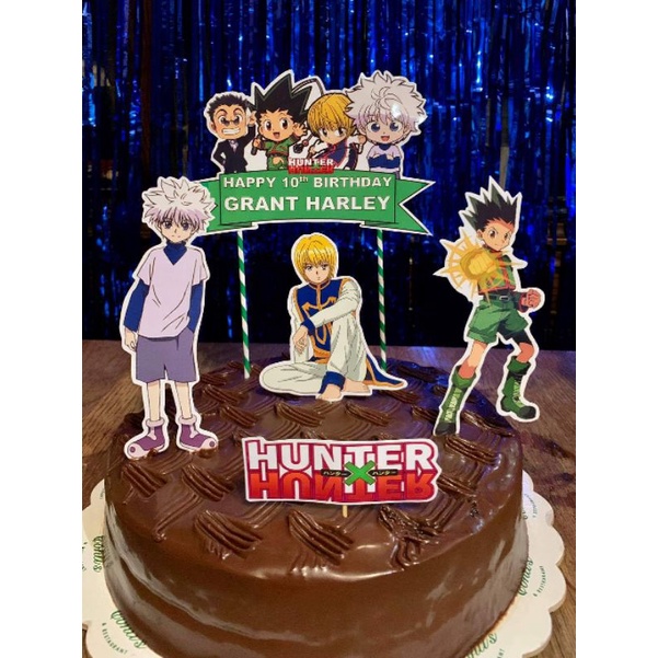 HUNTER X HUNTER PERSONALIZED CAKE TOPPER SET | Shopee Philippines