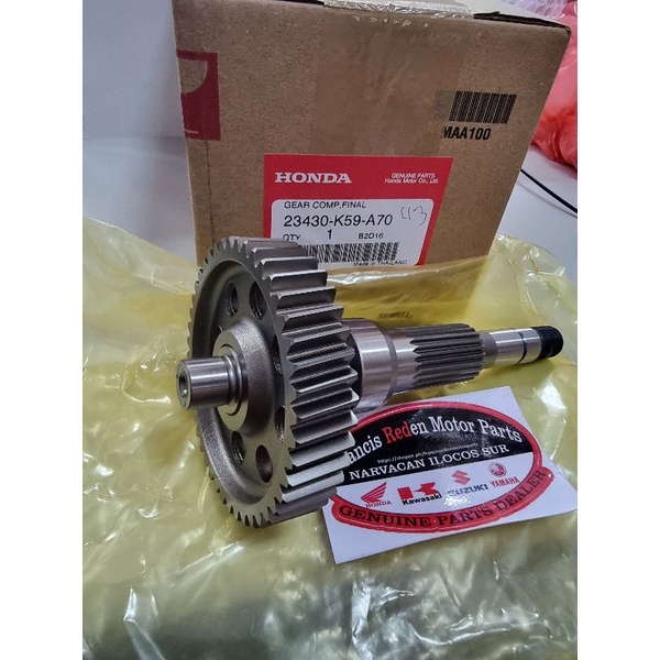 Final Gear Comp for Click125/150 Version 2 (44T) | Shopee Philippines