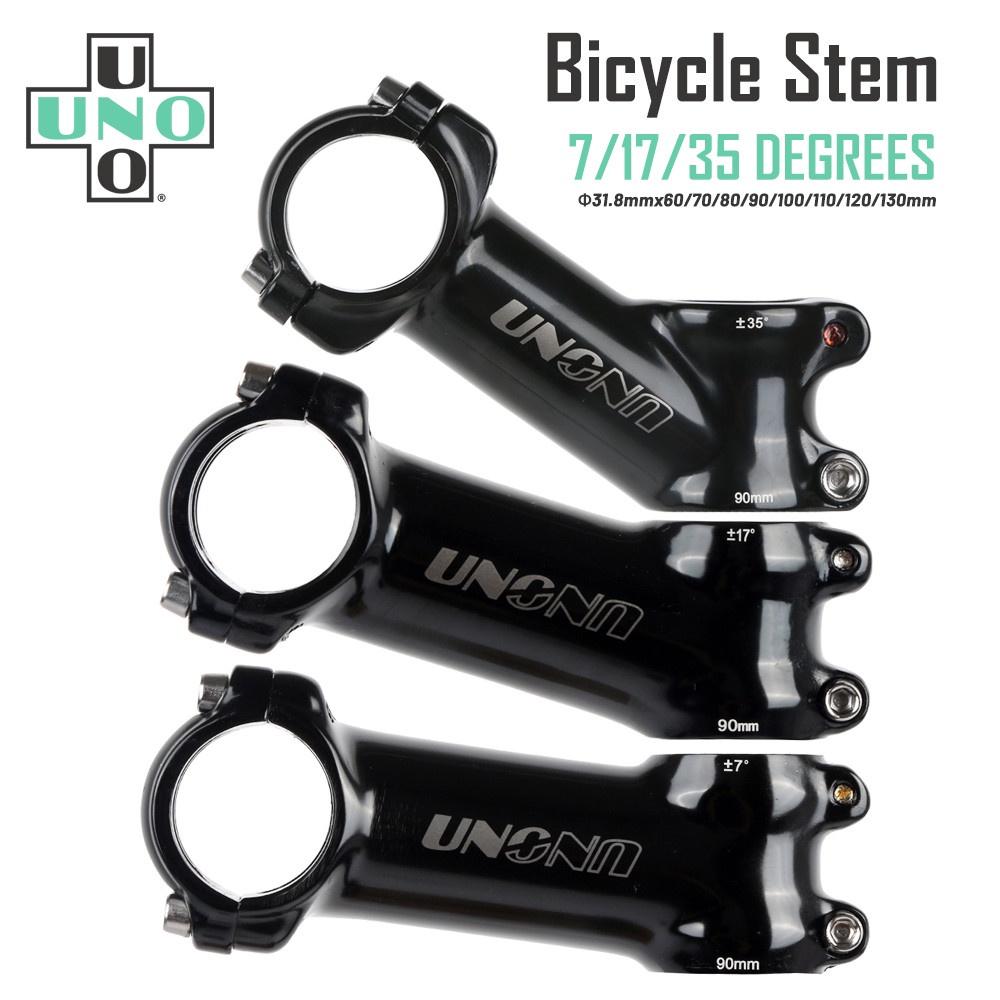 UNO Stem 7/17/25/35 Degree Ultralight Mountain Bike Stem 31.8*60 70 80 ...