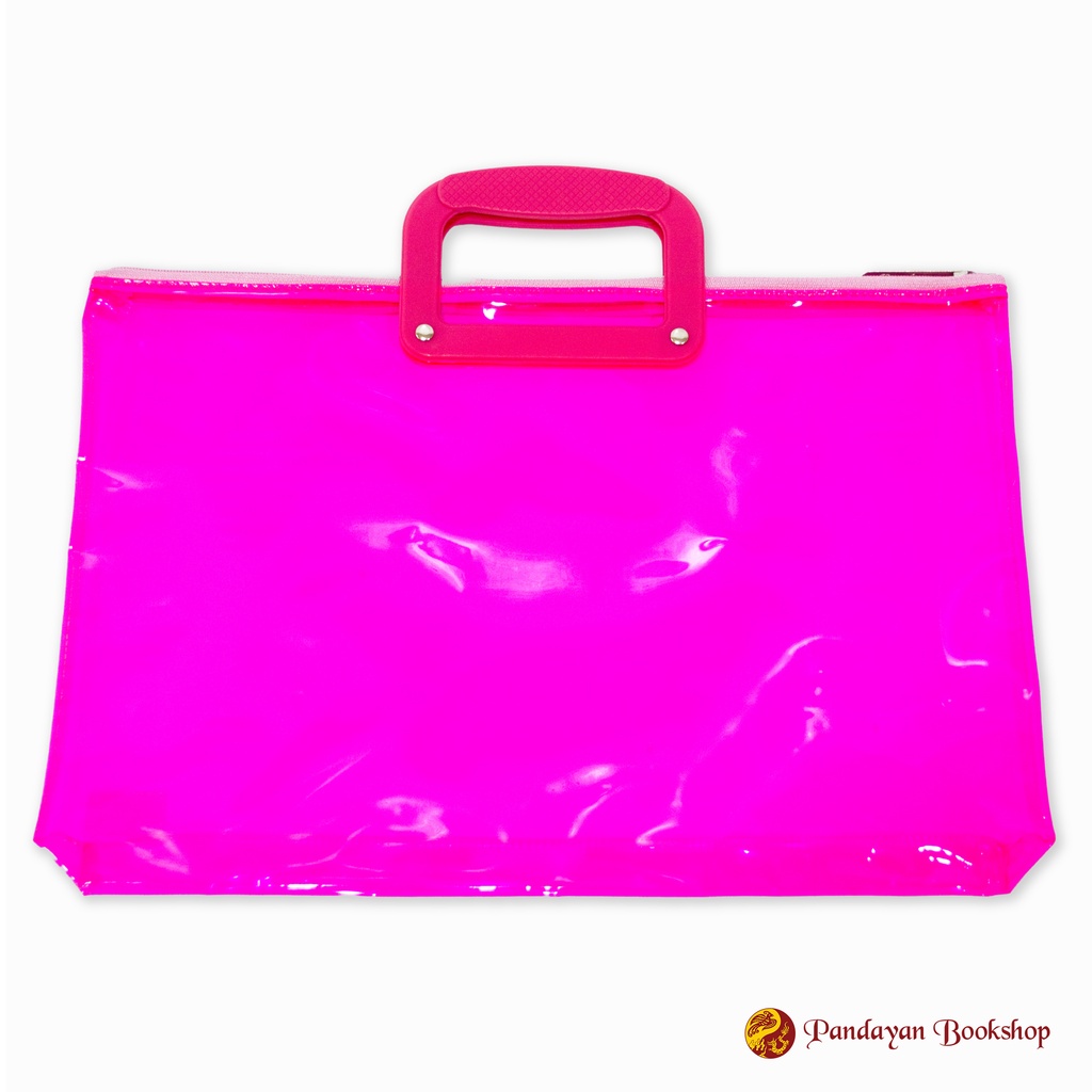 Pandayan Expandable Plastic Envelope With Handle And Zipper Lock ...