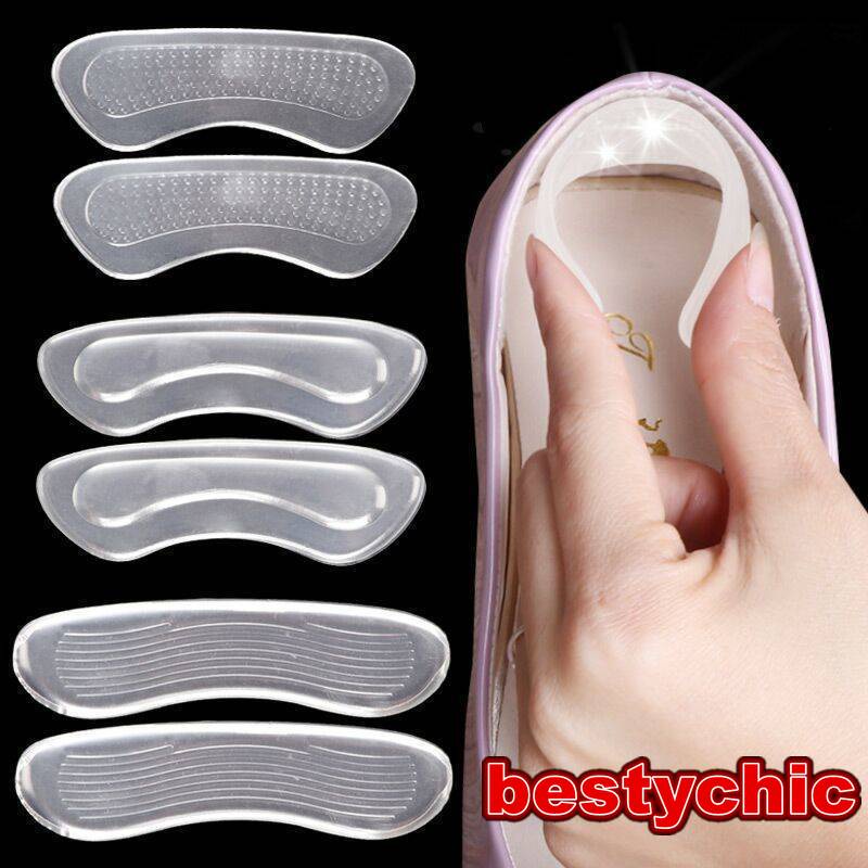 1 Pair Silicone Gel Heel Cushion Protector Transparent Foot Feet Care ... 1 Pair Silicone Gel Heel Cushion Protector Transparent Foot Feet Care ...
