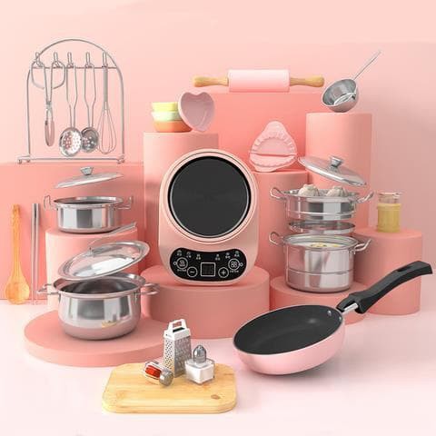 REAL MINI KITCHEN COOKWARE SET FOR KIDS. | Shopee Philippines