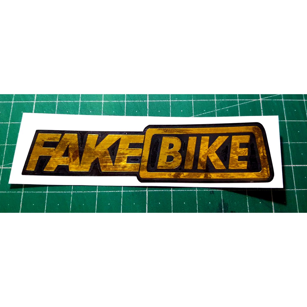 FakeBike Vinyl Sticker (Black Lining background) | Shopee Philippines