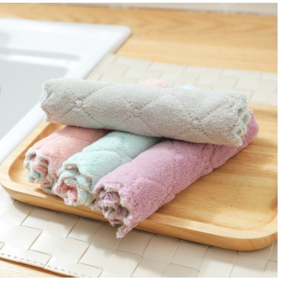Soft Kitchen Washing Dish Bowl Cloth Clean Hand Towel Kitchen Dishcloth ...