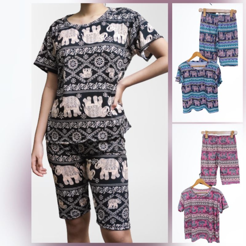 Tokong Terno Pambahay Aztec Print | Shopee Philippines