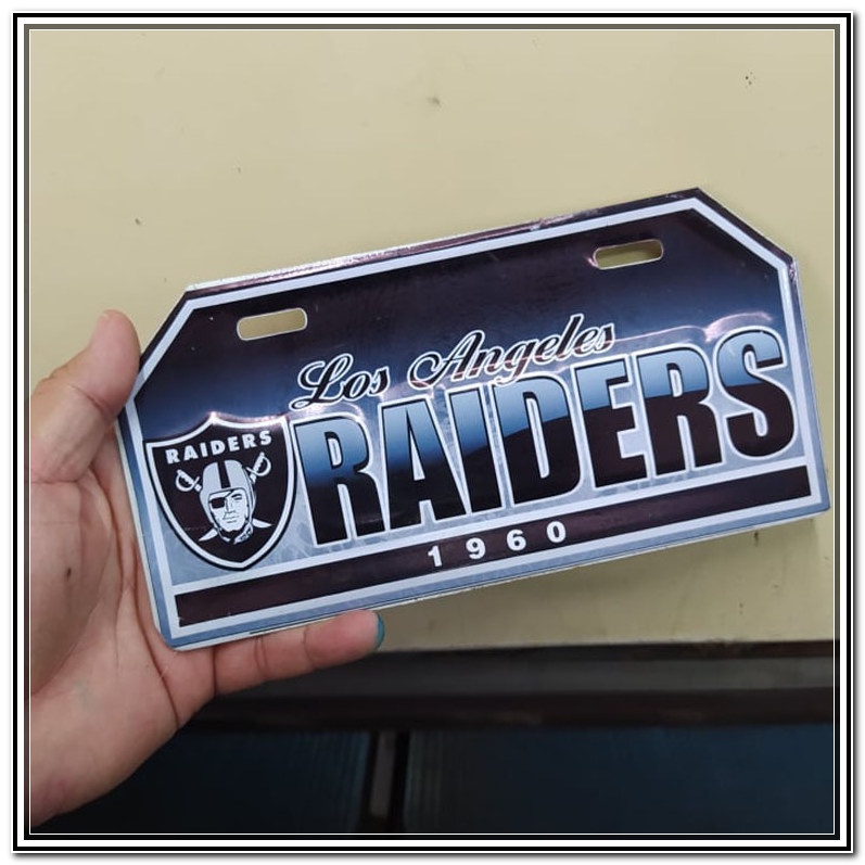 Las Vegas Raiders 1960 MC Motorcycle Motor Metal Tin Plate Plates ...