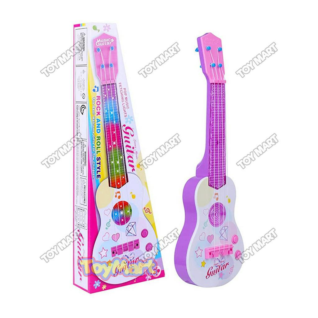 Rainbow LED Guitar with Built-in Amplifier and Strap - Perfect for Kids ...