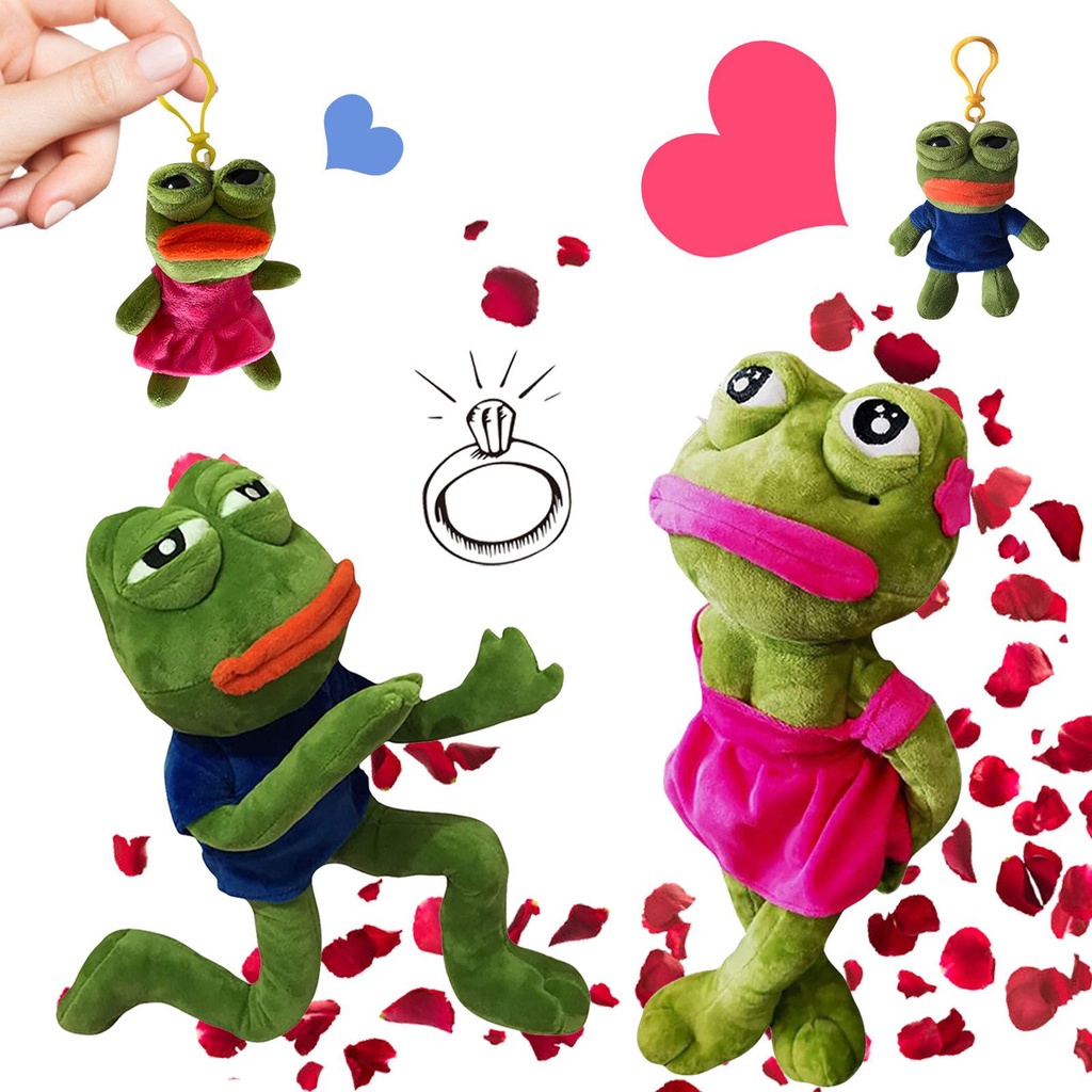 Pepe The Cute Frog Stuffed Animal Soft Toy Stress For Relief | Shopee ...