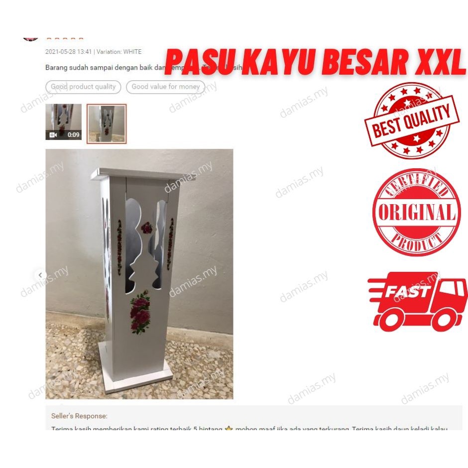 PASU HIASAN KAYU WOODEN VASE FROM FACTORY KAYU TEBAL UKIRAN DESIGN ...