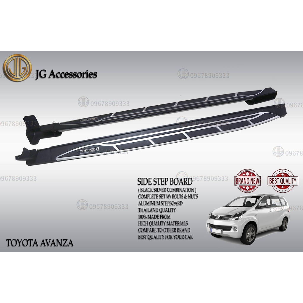 TOYOTA AVANZA 2012-2020 SIDE STEP RUNNING BOARD/RUNNING BOARD AND STEP ...