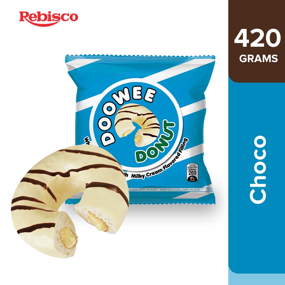 Rebisco Doowee Donut White Choco 42g | Shopee Philippines