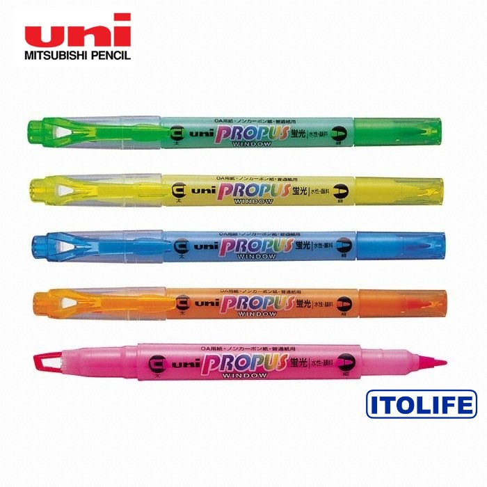 Uni Propus Window Dual Tip Highlighter Marker (Japan) | Shopee Philippines