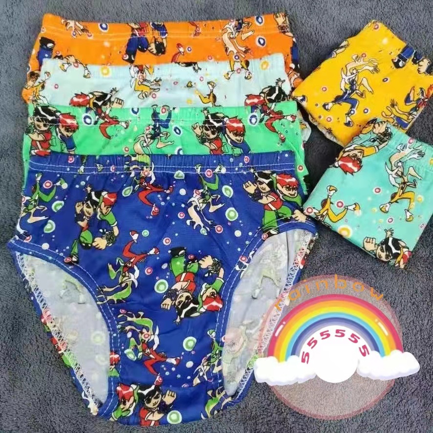 12 pcs kids charactered cartoon design brief underwear inside garter ...