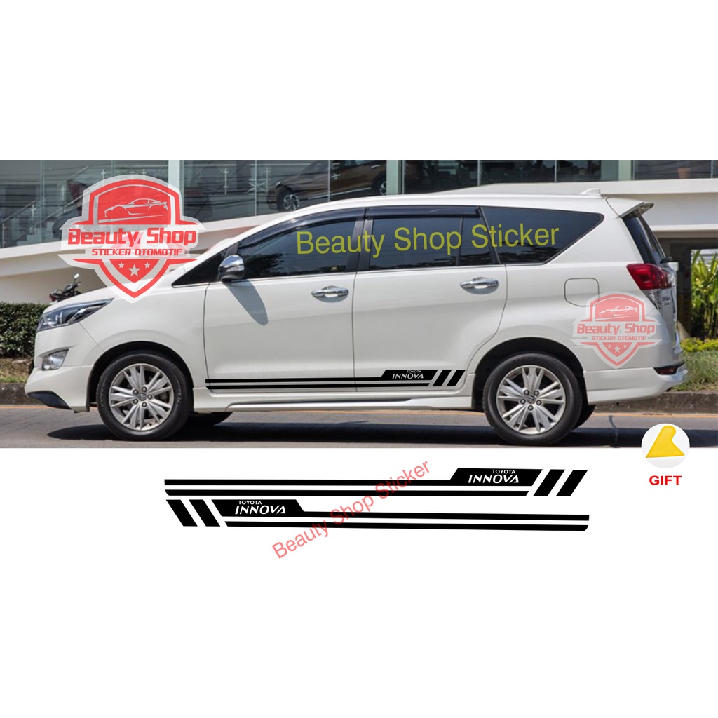 Car sticker innova sticker toyota innova reborn allnew side body ...