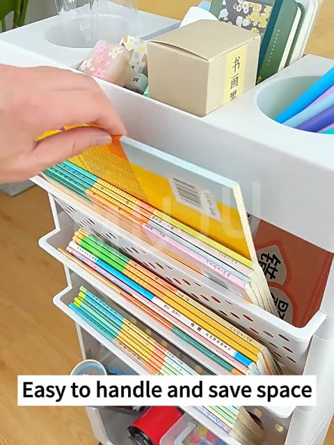 Book Shelf Organizer Two Side File Organizer Children Book Storage Rack ...