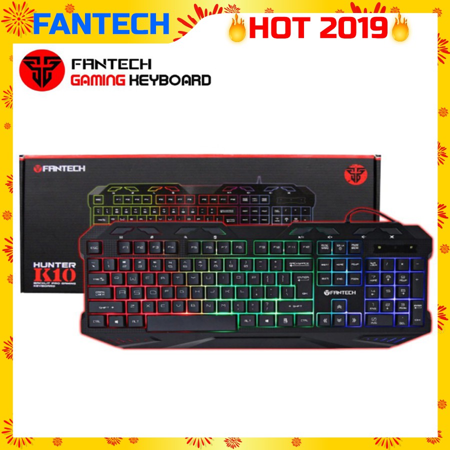 Fantech K10 Backlit Pro Gaming Keyboard for Desktop Laptop | Shopee ...