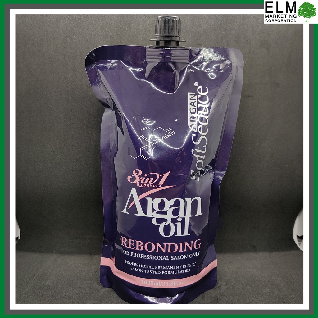 3 in 1 REBONDING SoftSeduce Argan Oil Rebonding 1 Liter Resealable ...