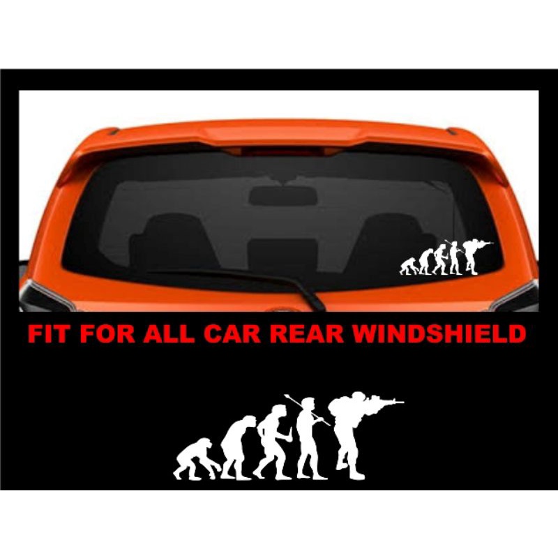 Army and Police Car Sticker Evolution of Men Design fit for any Car ...