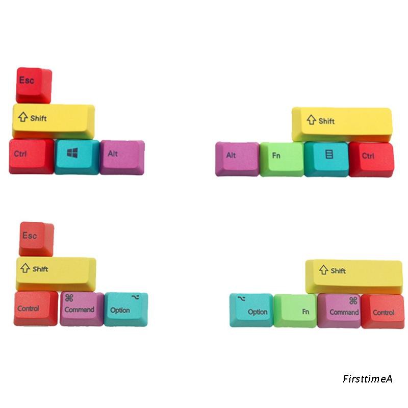 fir♞ Mac/WIN Mechanical Keyboard Keycaps Profile PBT CMYK Modifiers 10 ...