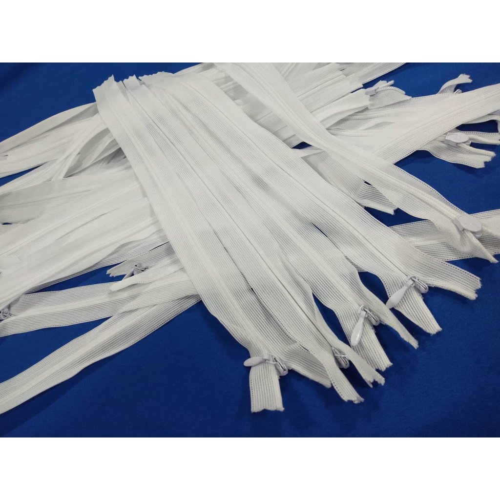 White Invisible Zipper ( 5 Pieces ) | Shopee Philippines