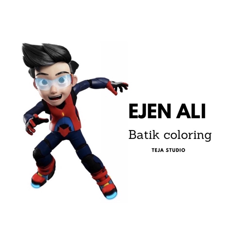 Ejen Ali Batik coloring kit series | Shopee Philippines