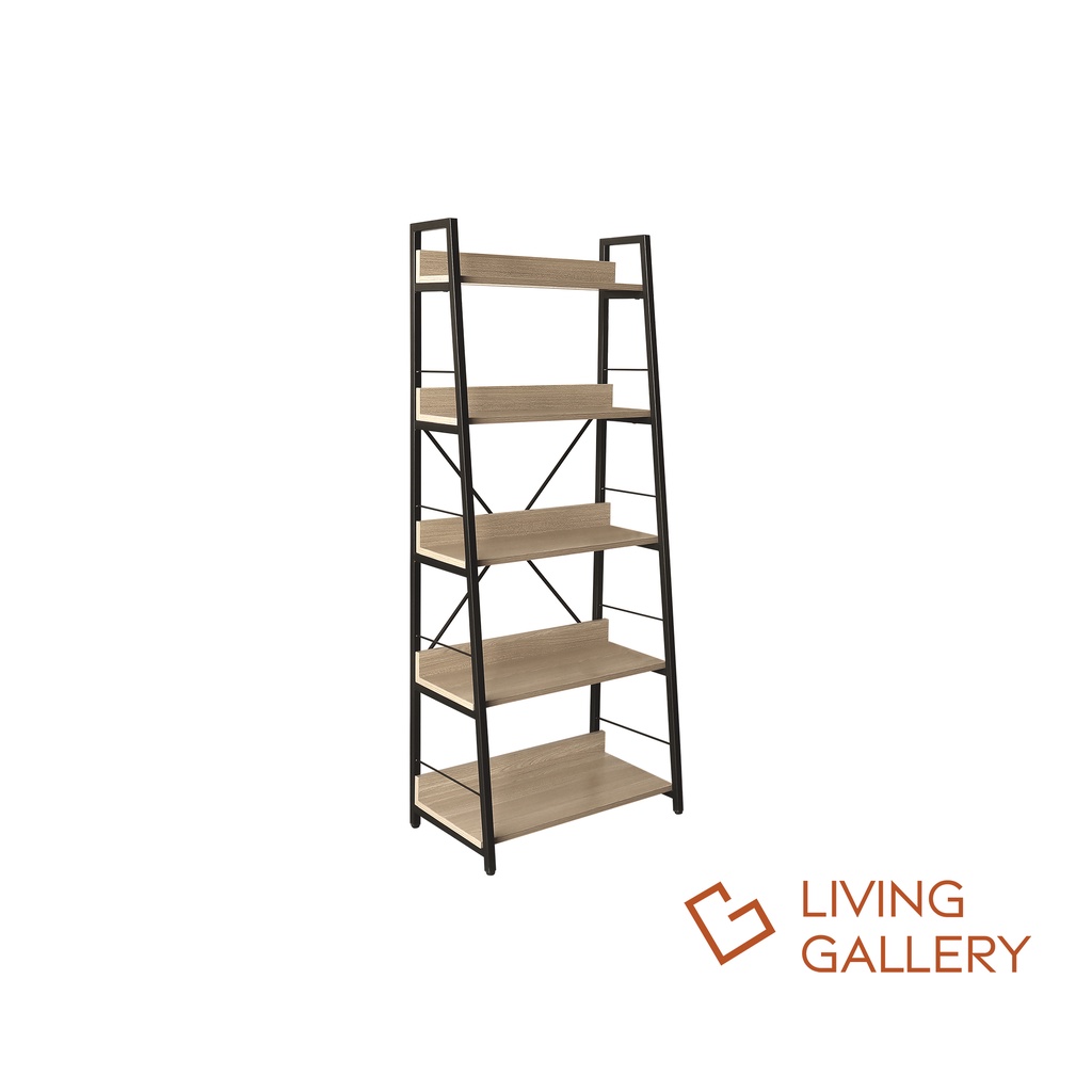 Living Gallery 5-Tier Display Shelf | L60xW35xH148cm | Easy to Assemble ...