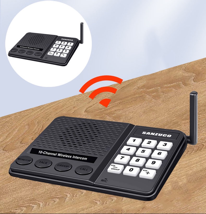 [Ready stock] SANZUCO Room to Room Intercoms Wireless for Home and ...