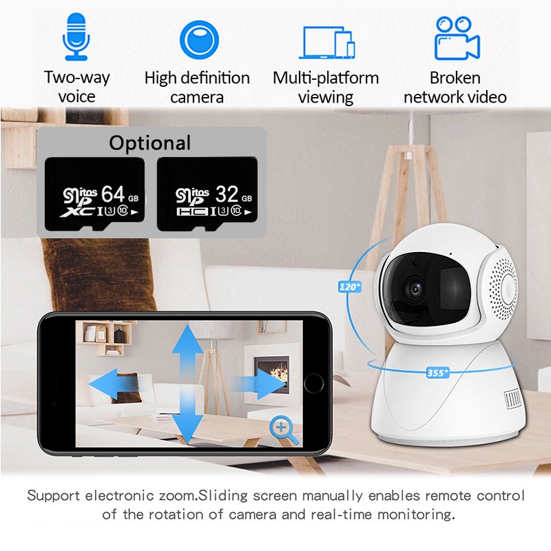 YI LOT Security Indoor IP Home Camera HD 1080p WiFi Ip Camera Smart ...