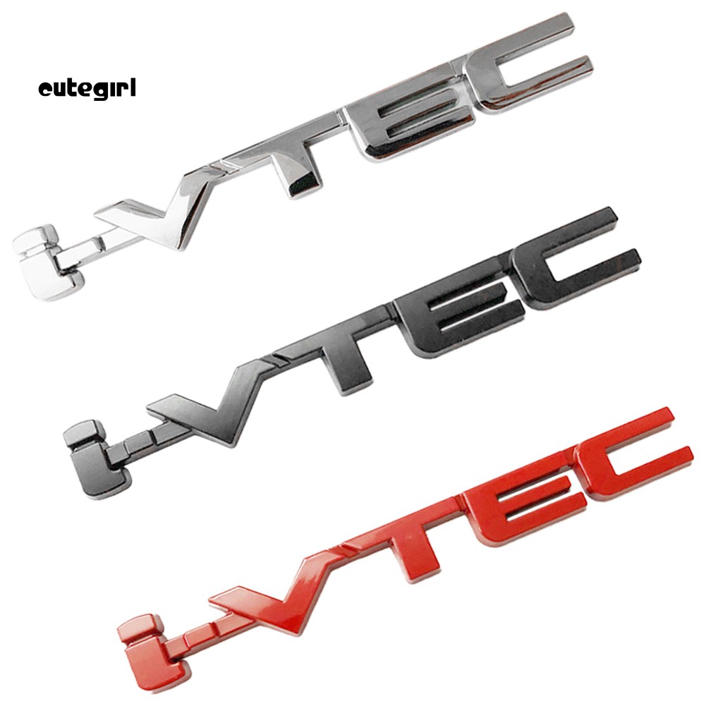 CUTE_I-VTEC Letter Auto Emblem Badge Car Stickers Decals for Honda ...
